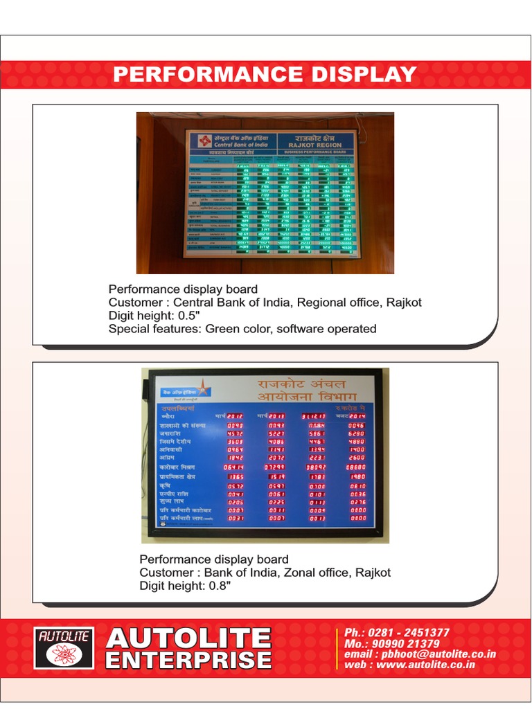 Autolite Autolite Autolite: Performance Display | PDF
