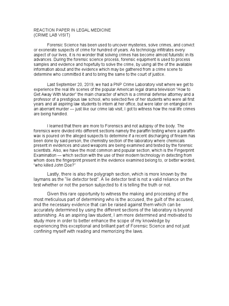 Crime Lab | PDF | Forensic Science | Polygraph