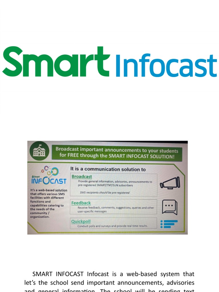 City High's Smart Infocast SMS Alerts | PDF | Computers