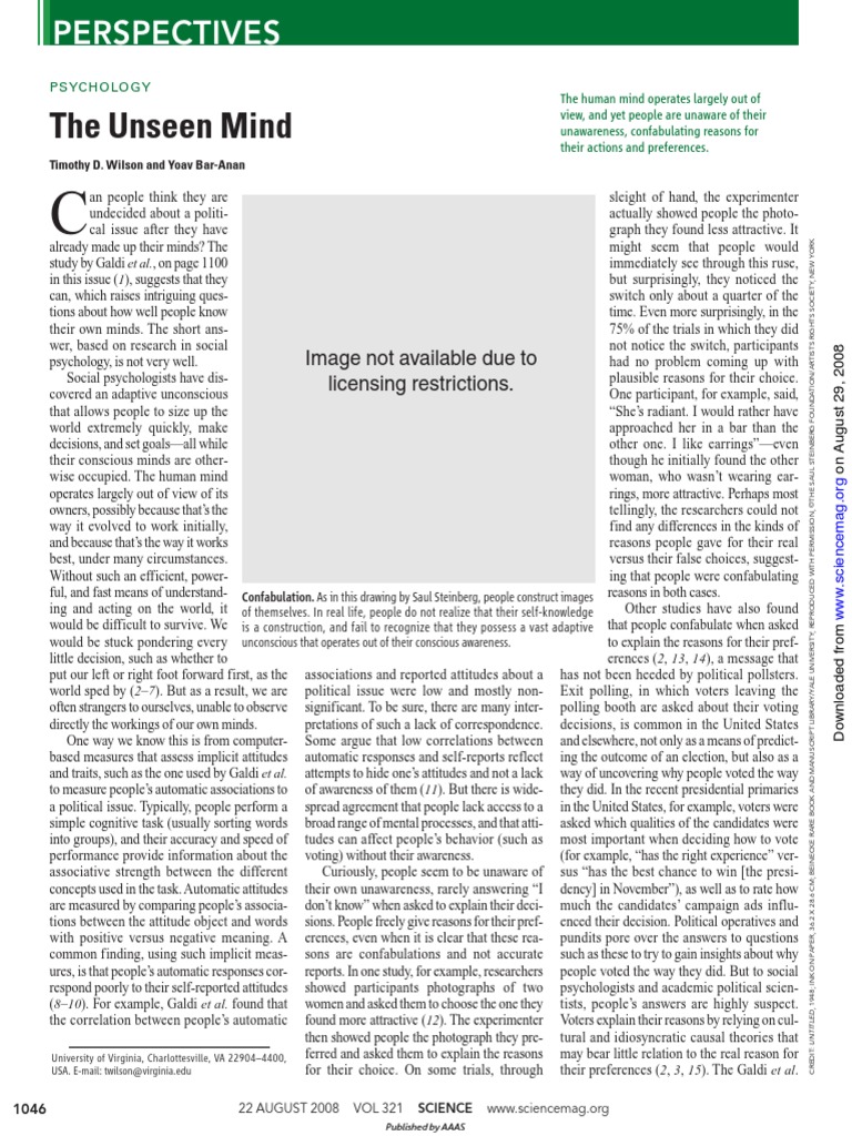 The Unseen Mind PDF | PDF | Attitude (Psychology) | Stars