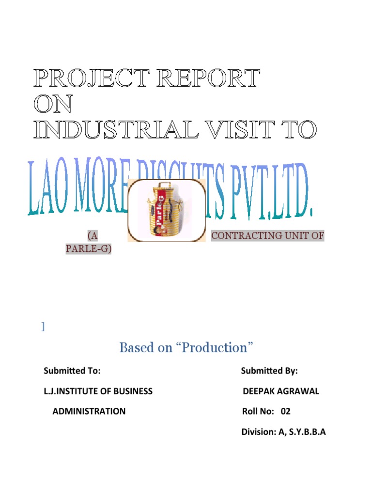 Industrial Visit Report: Parle-G Insights | PDF | Business | Communication