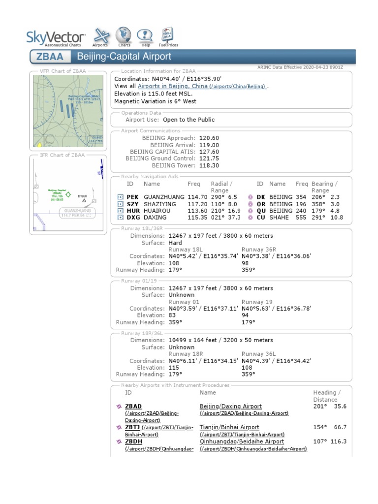 Beijing Airport Navigation Guide | PDF | Airport | Runway