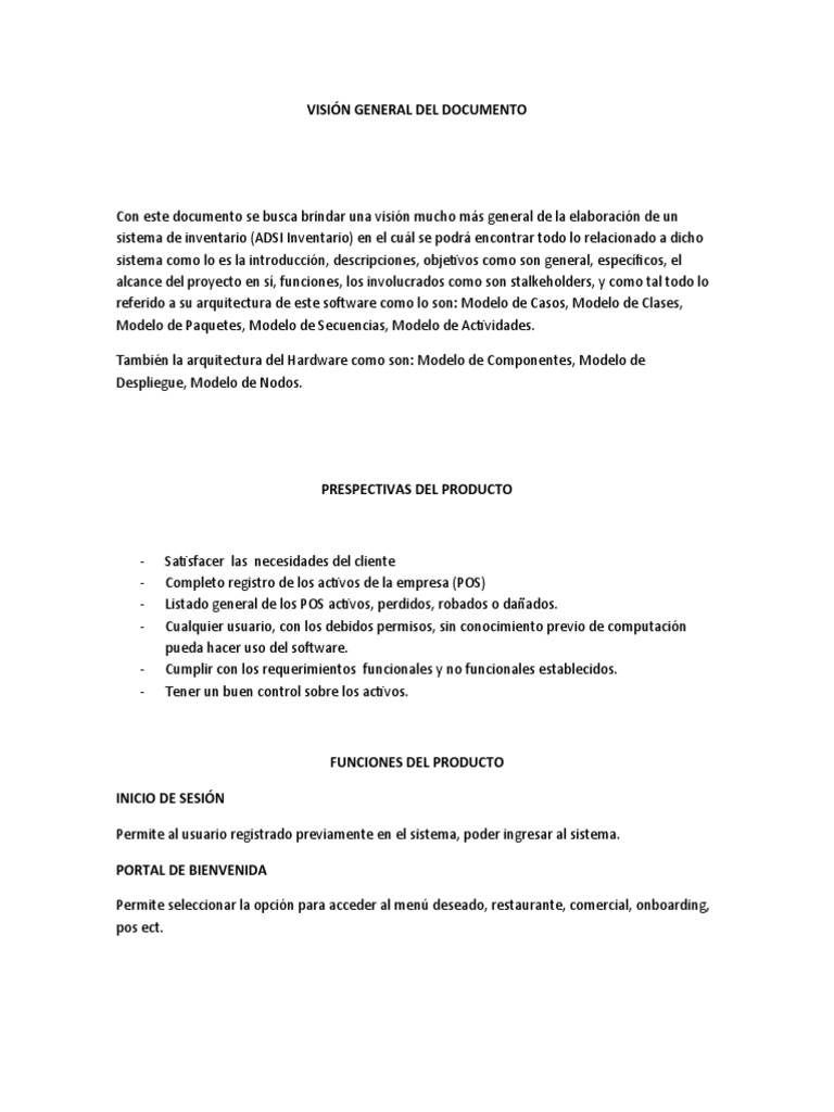 Visión General Del Documento | PDF