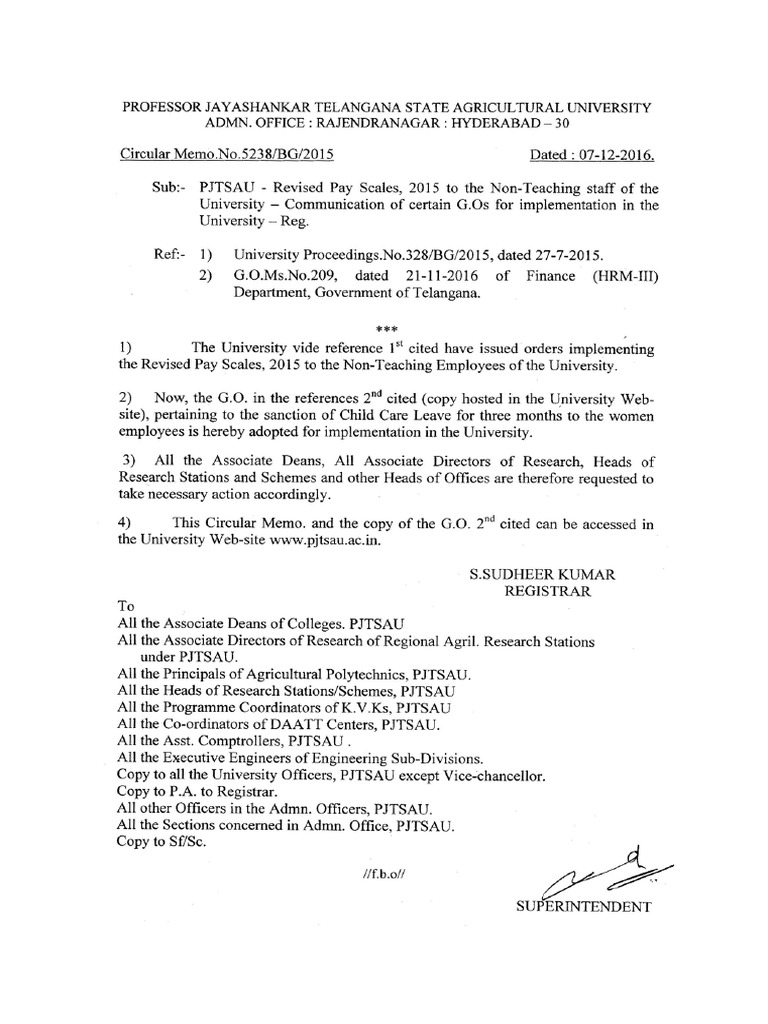Circular Child Care Leave - 1 | PDF | Parental Leave | Child Care