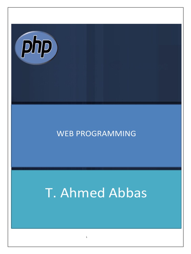 Web Design Using Php Language Pdf Pdf Php Parameter Computer Programming
