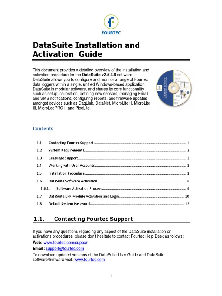 DataSuite v2.5.4.6 Installation Guide | PDF | Login | Software