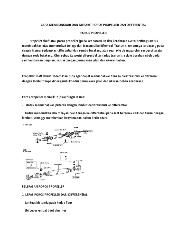 CARA MEMBONGKAR Poros Propeler | PDF