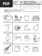 Evaluación Sonido Inicial - Docxpre Kinder | PDF