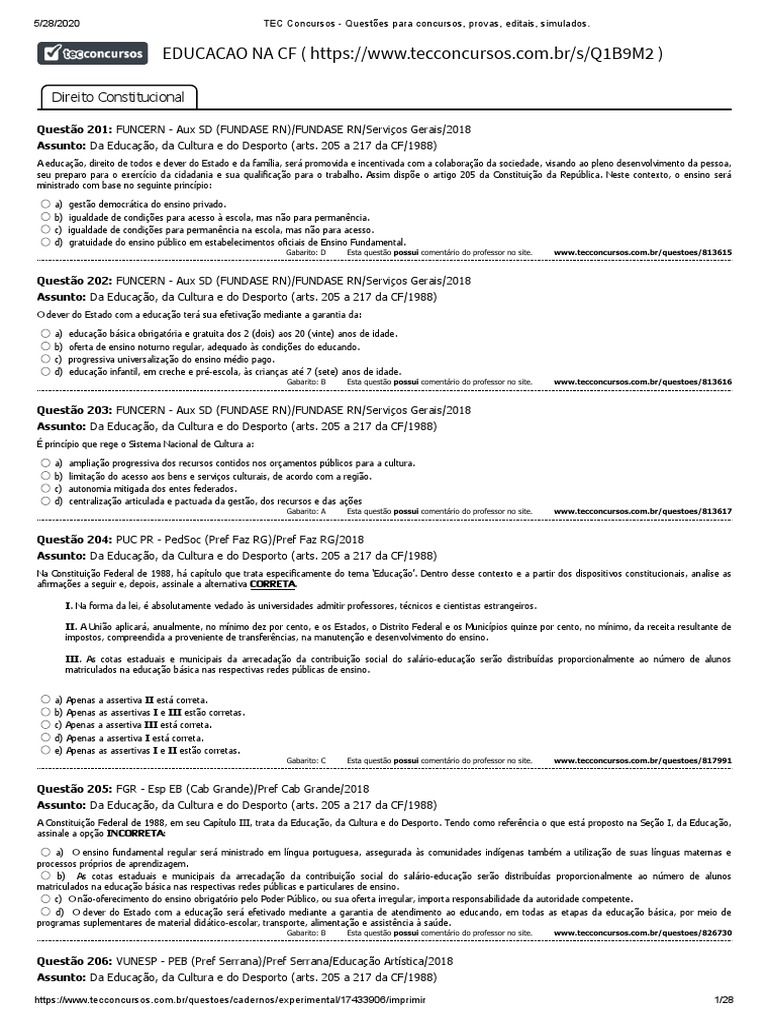TEC Concursos - Questões para Concursos, Provas, Editais, Simulados - 2 ...