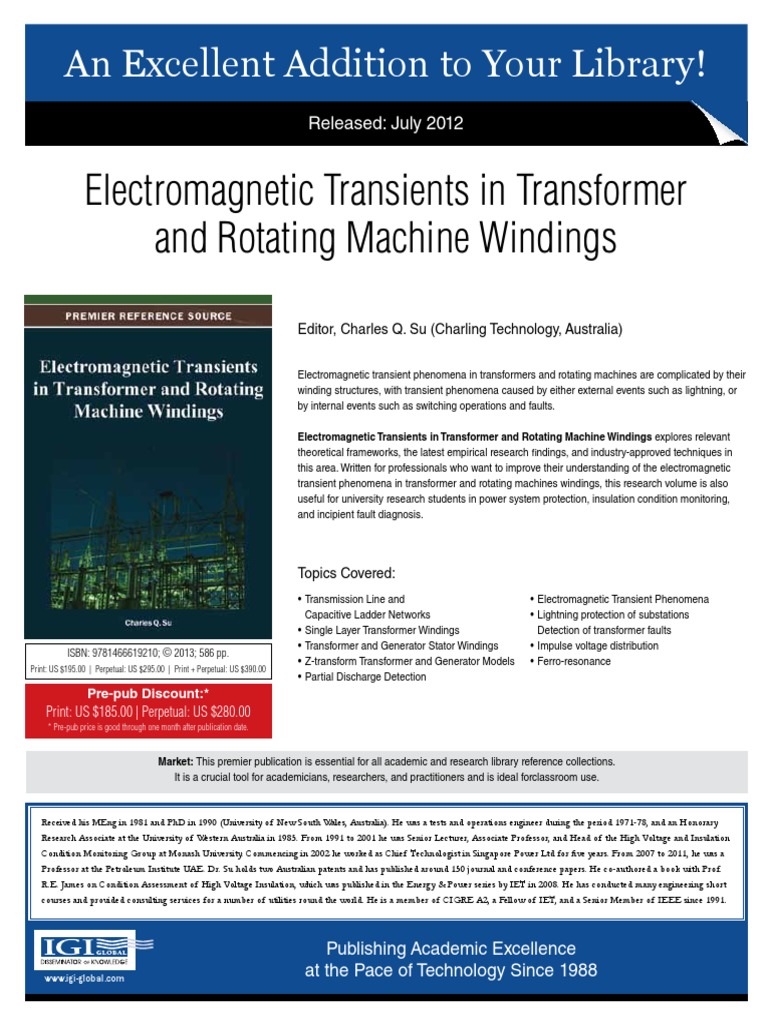 Electromagnetic Transients in Transformer and Rotating Machine Windings ...