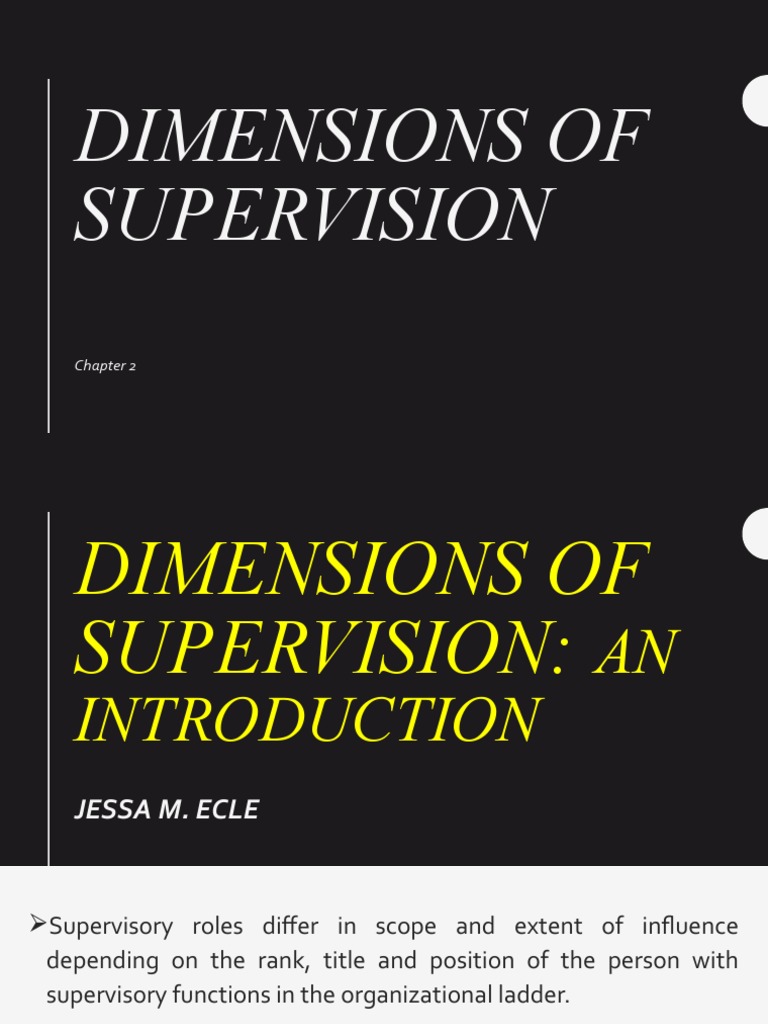 Dimensions of Supervision | PDF | Curriculum | Educational Assessment