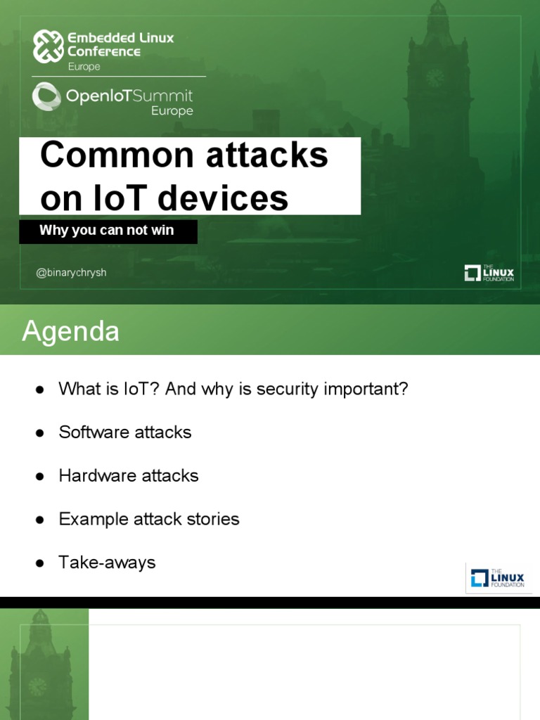 Common Attacks On Iot Devices Christina Quast Pdf Pdf Booting
