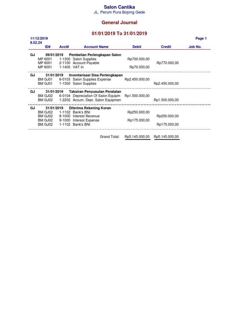 General Journal | PDF