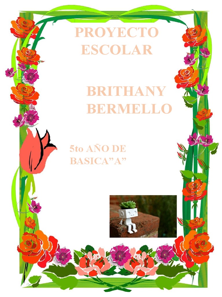 CARATULA Proyecto Escolar | PDF