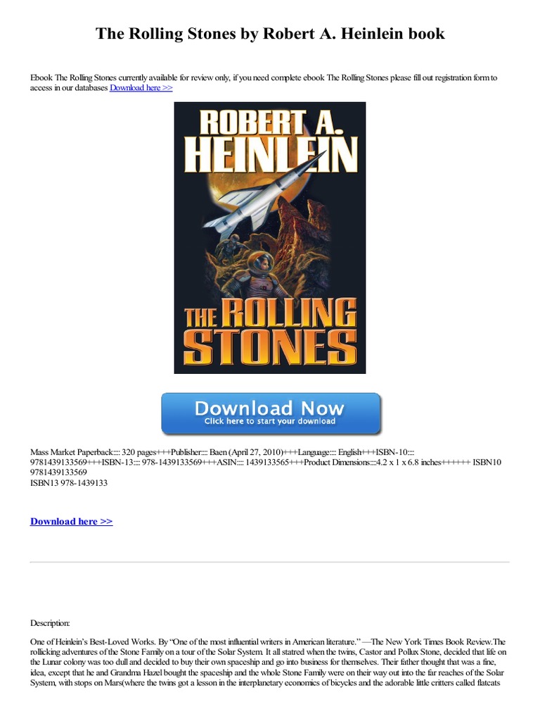 The Rolling Stones by Robert A. Heinlein Book: Download Here | PDF
