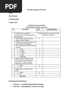 Skrining MUST | PDF | Kesehatan Holistik | Gaya Hidup