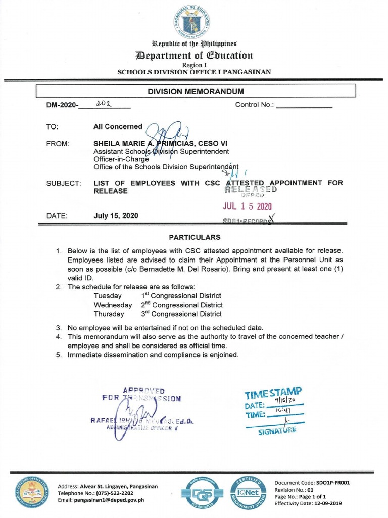 DM202s2020-List of Employees With CSC Attested Appointment For Release1 ...