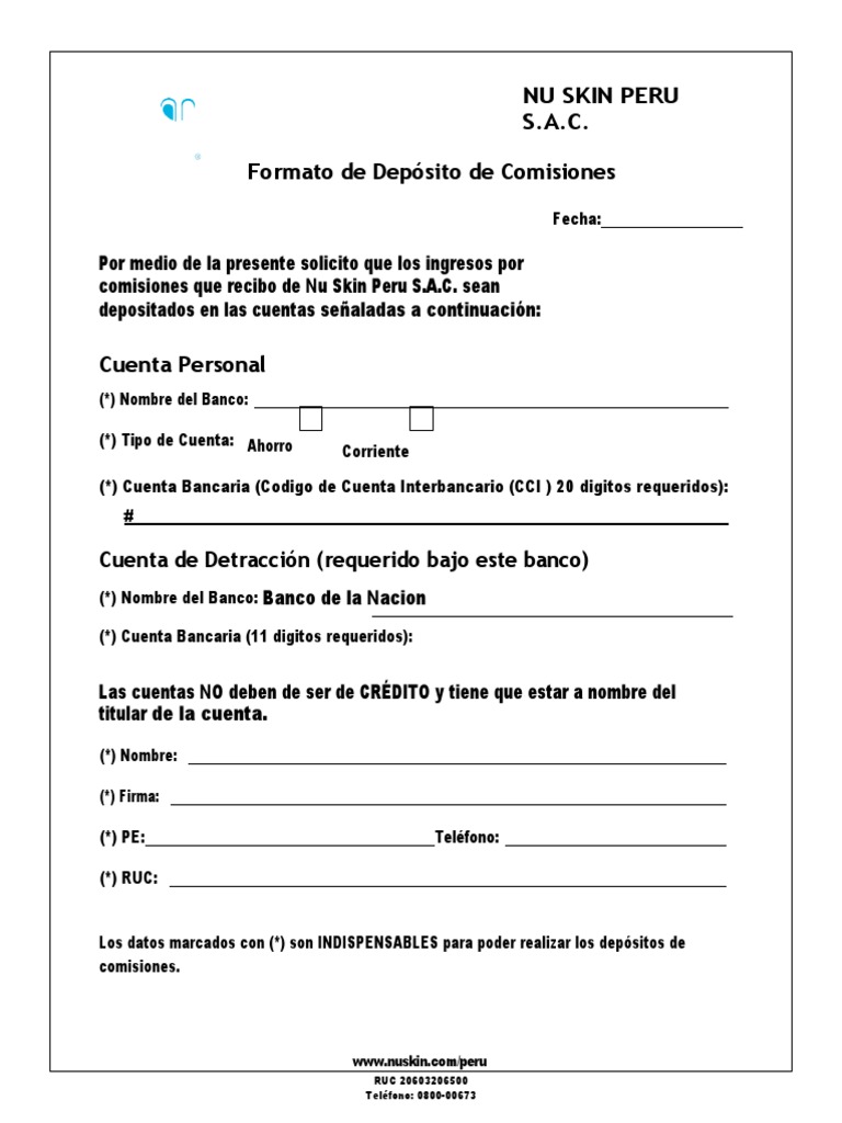 Formato Comisiones PERU 01 | PDF
