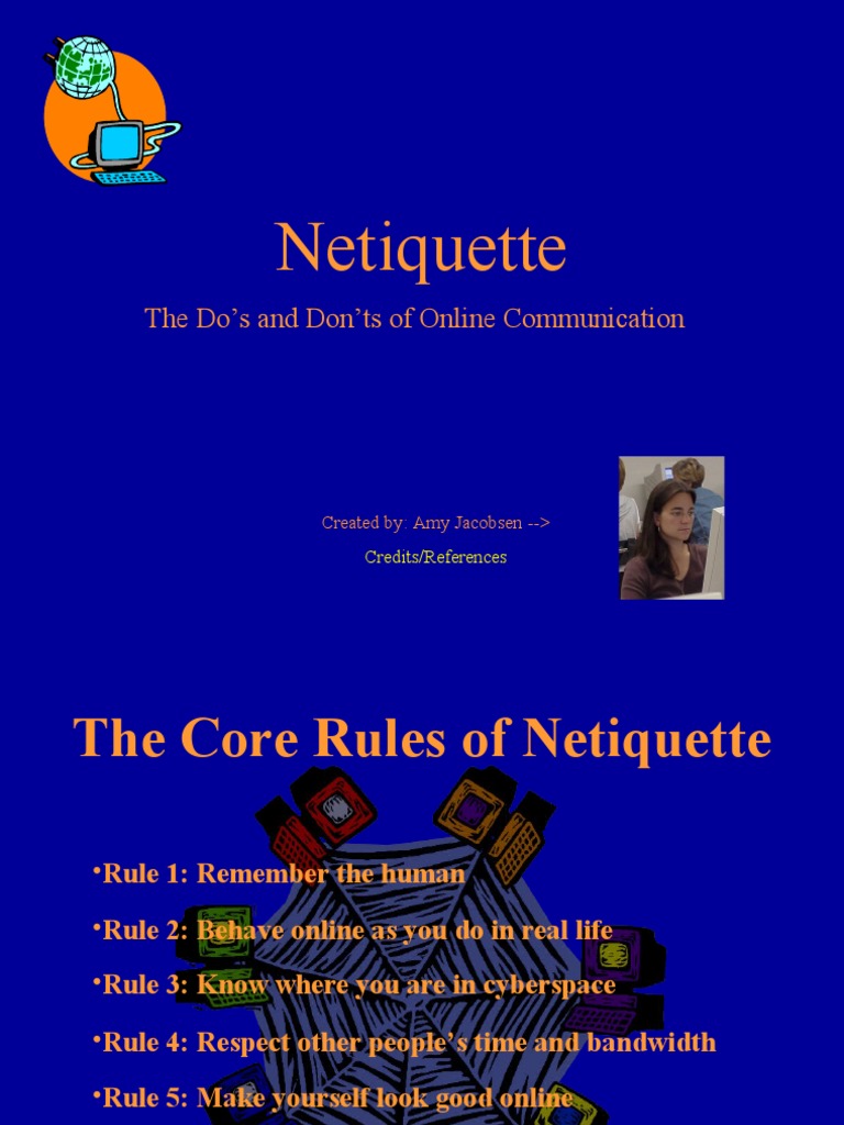 Netiquette: The Do's and Don'ts of Online Communication | PDF | Online ...