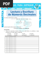 Valor Posicional de Decimales | PDF | Notación Matemática | Lexicología
