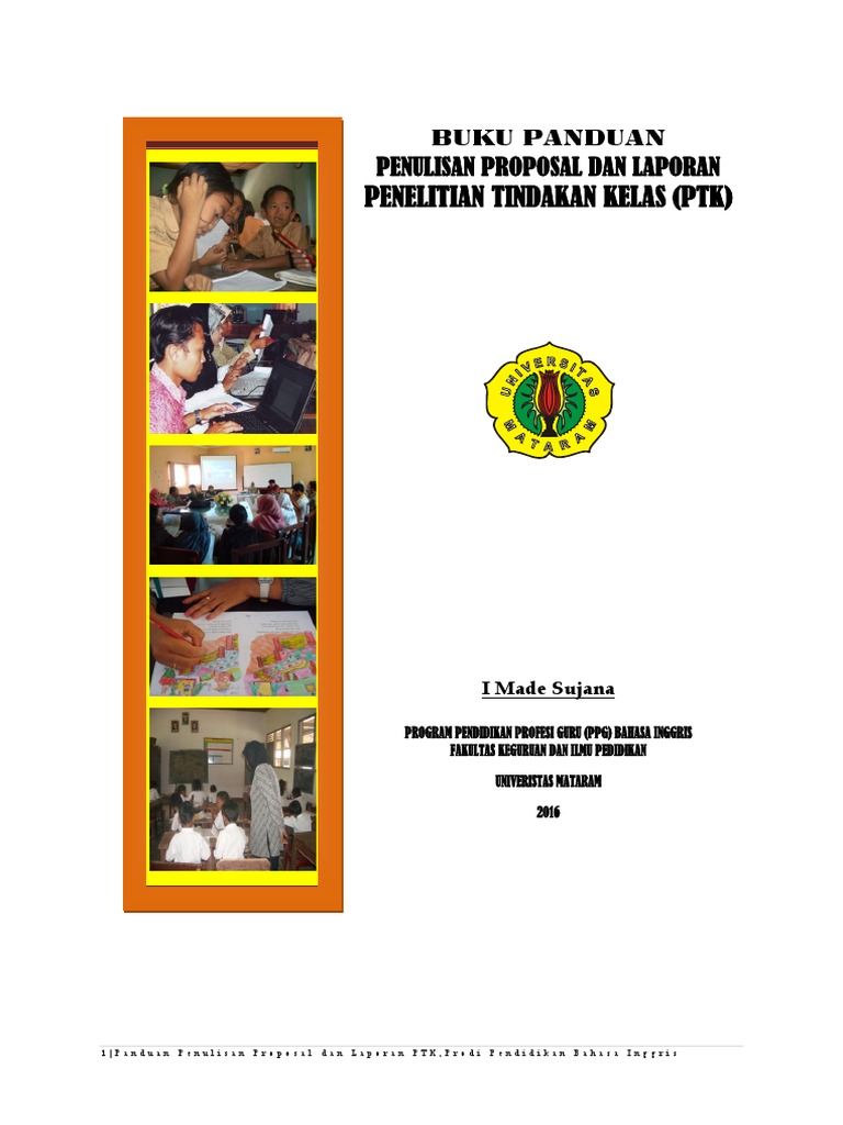 Buku Panduan Proposal Dan Laporan PTK I Made Sujana PDF | PDF