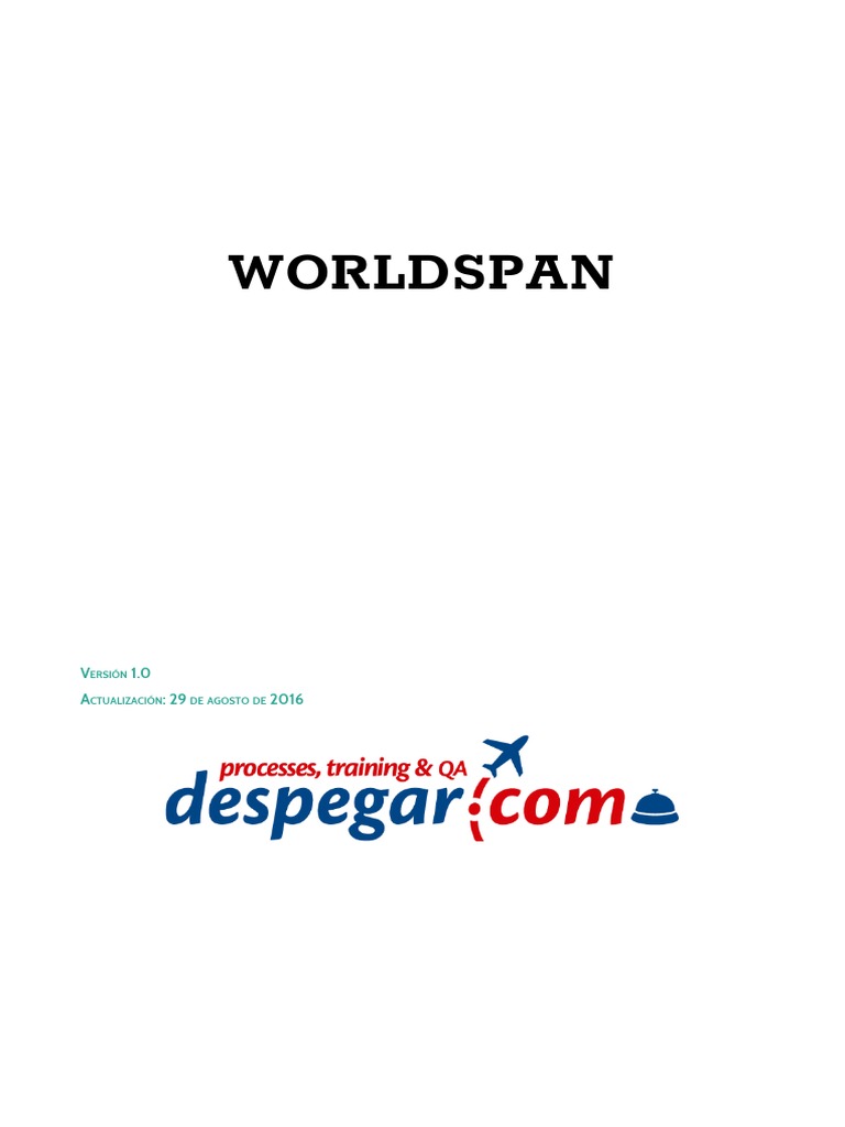 Guía de Uso de Worldspan GDS | PDF | Aeropuerto | aerolíneas