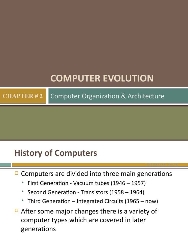 COA - Chapter # 2 | PDF | Central Processing Unit | Arm Architecture