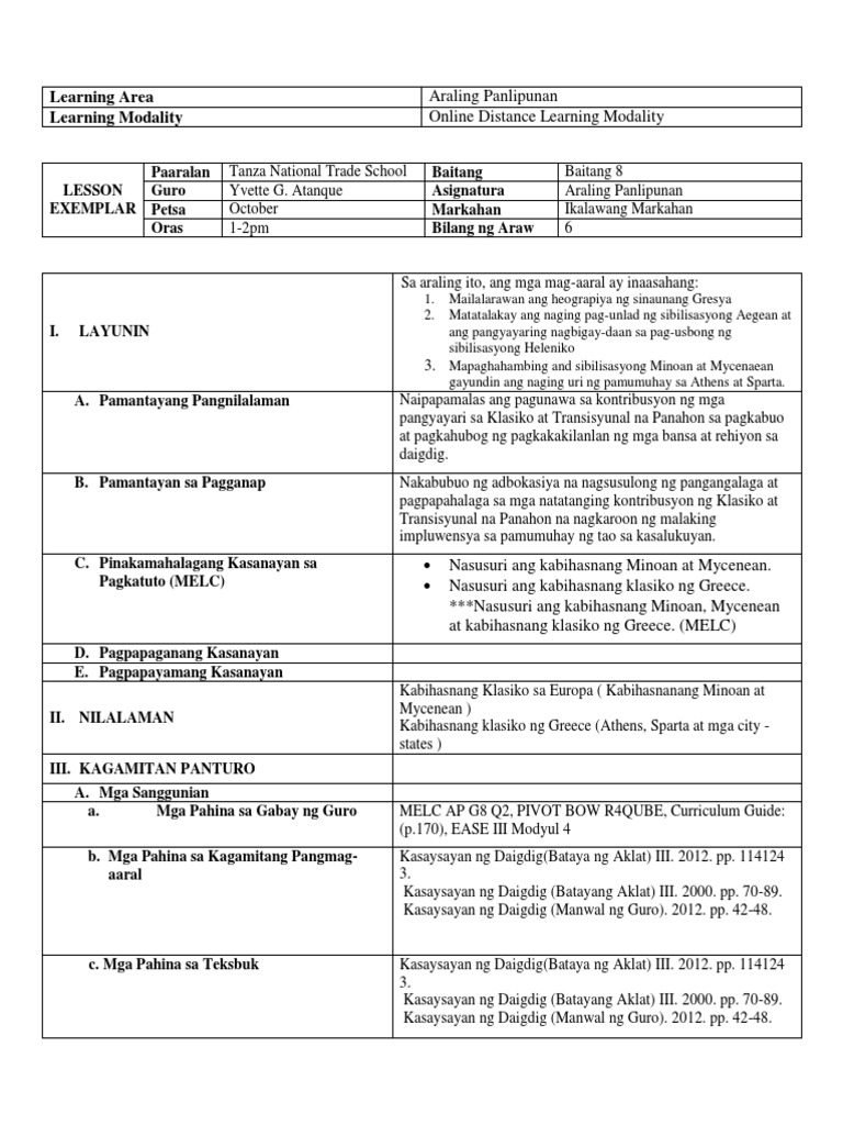 Learning Exemplar 2Q | PDF