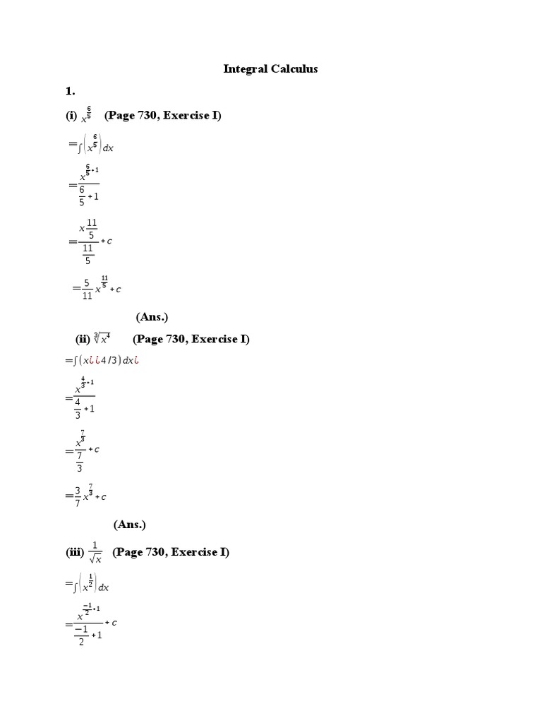 Integral Calculus Math Assignment | PDF | Teaching Mathematics