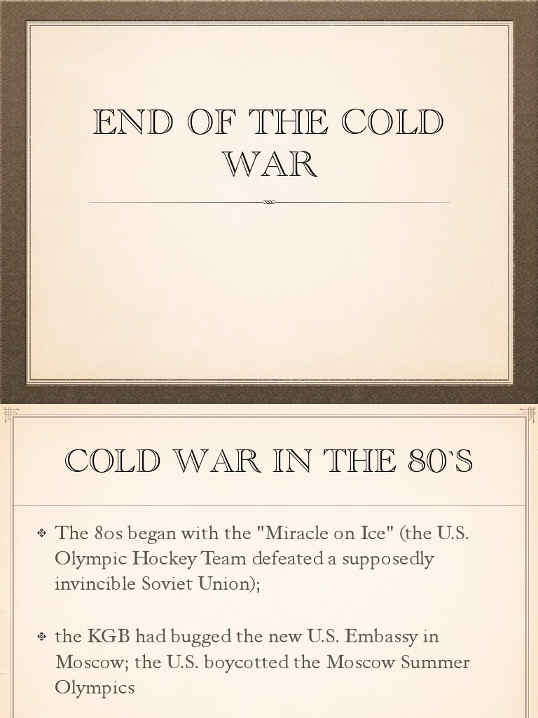 End of Cold War and Star Wars | PDF | Strategic Defense Initiative ...