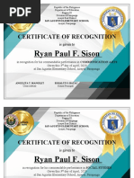 BSP GSP Certificate | PDF