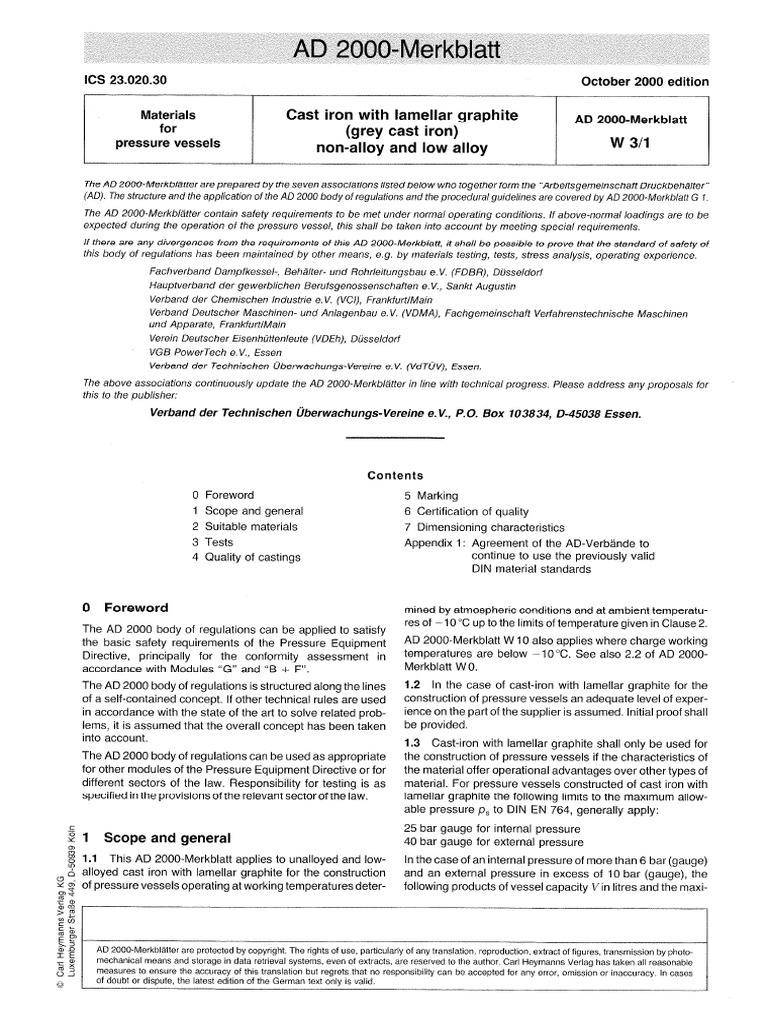 Tüvis: AD 2000-Merkblatt PDF Construction Welding, 49% OFF