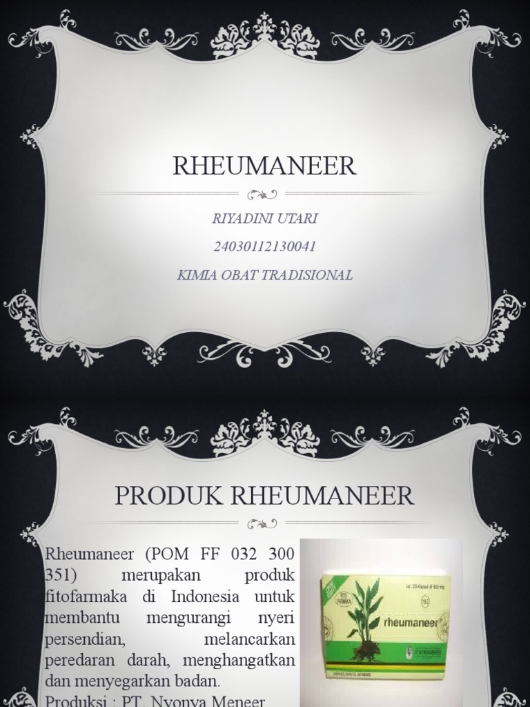Rheumaneer 2 | PDF | Griya & Taman | Kesehatan Holistik