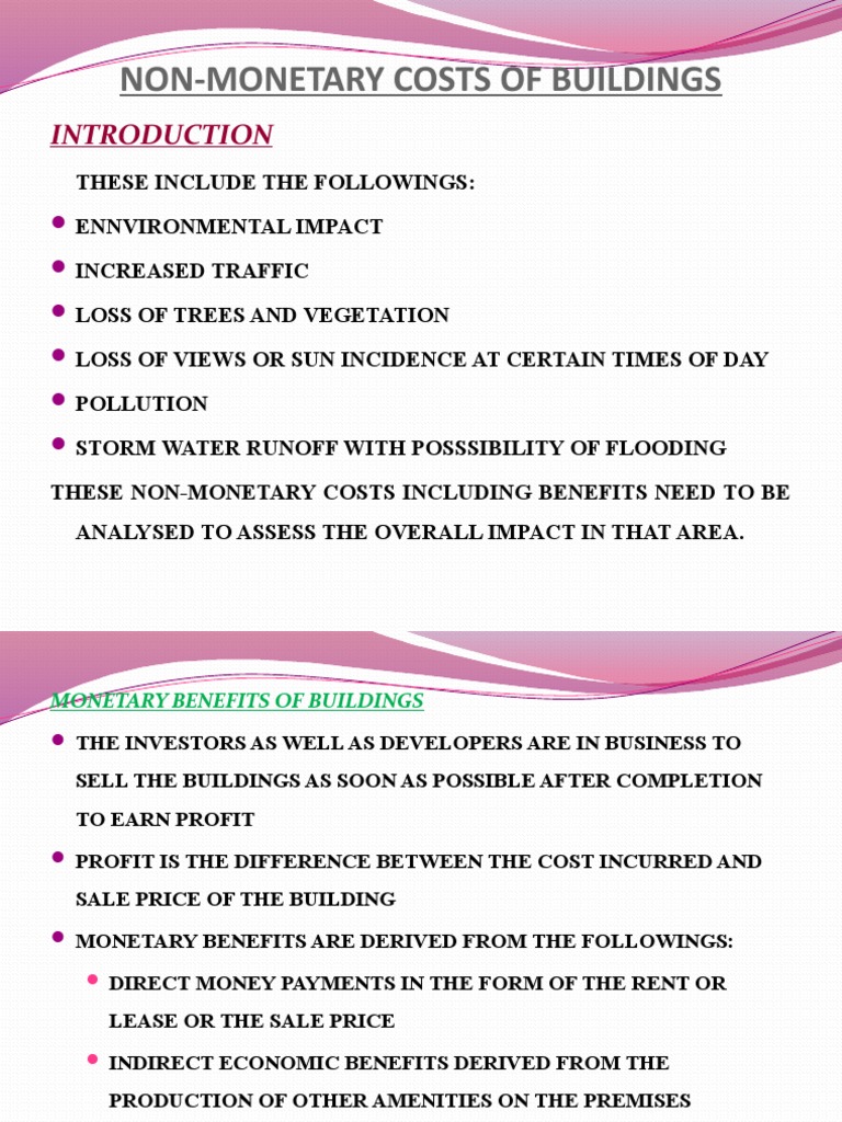 Non-Monetary Cost | PDF | Renting | Cost