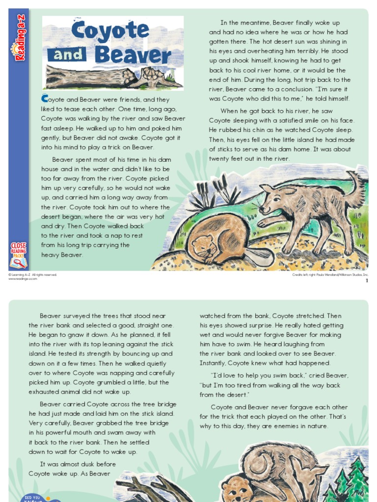 Coyote and Beaver | PDF