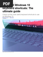Acer Laptop Keyboard Shortcuts | PDF | System Software | Microsoft Windows