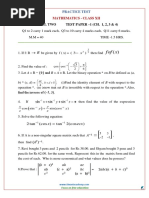 Maths Class Xii Chapter 07 Integrals Practice Paper 07 | PDF | Mathematics