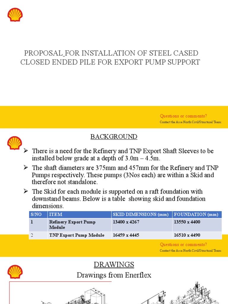 Refinery and TNP Export Pump Installation | Download Free PDF | Deep ...