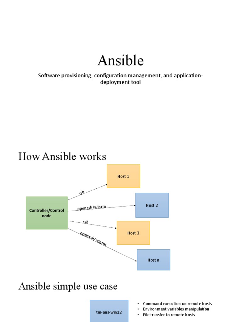 Ansible Software Provisioning Configuration Management And Application Deployment Tool Pdf