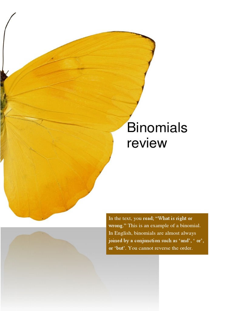 Binomials Review | PDF