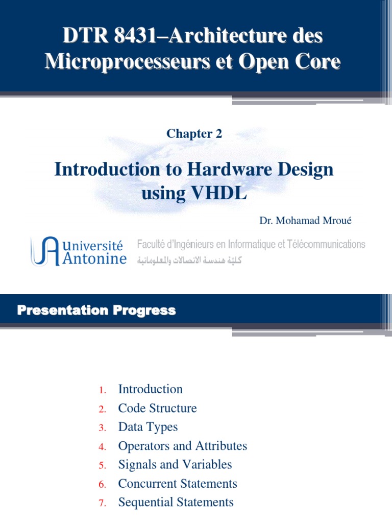 AMP Chap2 Introduction To Hardware Design Using VHDL SP2016 PDF | PDF ...
