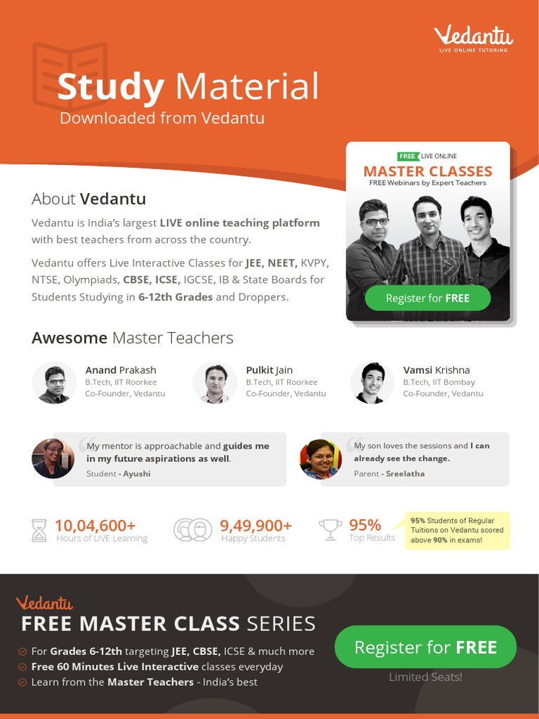 Study Material: Free Master Class Series | PDF | Schools | Vocational ...