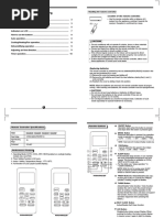 Senville Remote Control Manual | PDF | Air Conditioning | Remote Control