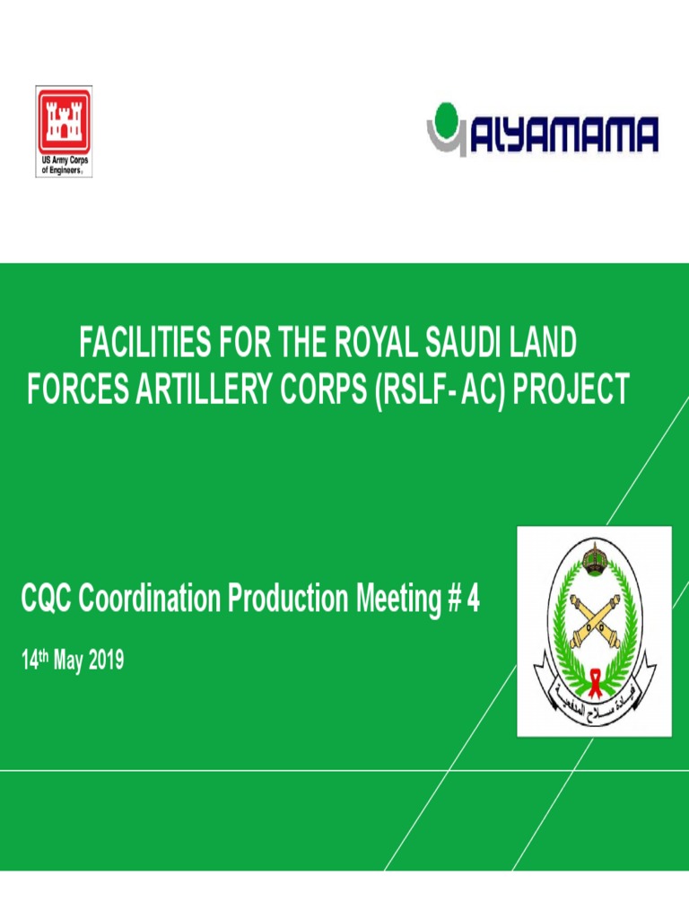 Facilities For The Royal Saudi Land Forces Artillery Corps (Rslf-Ac ...