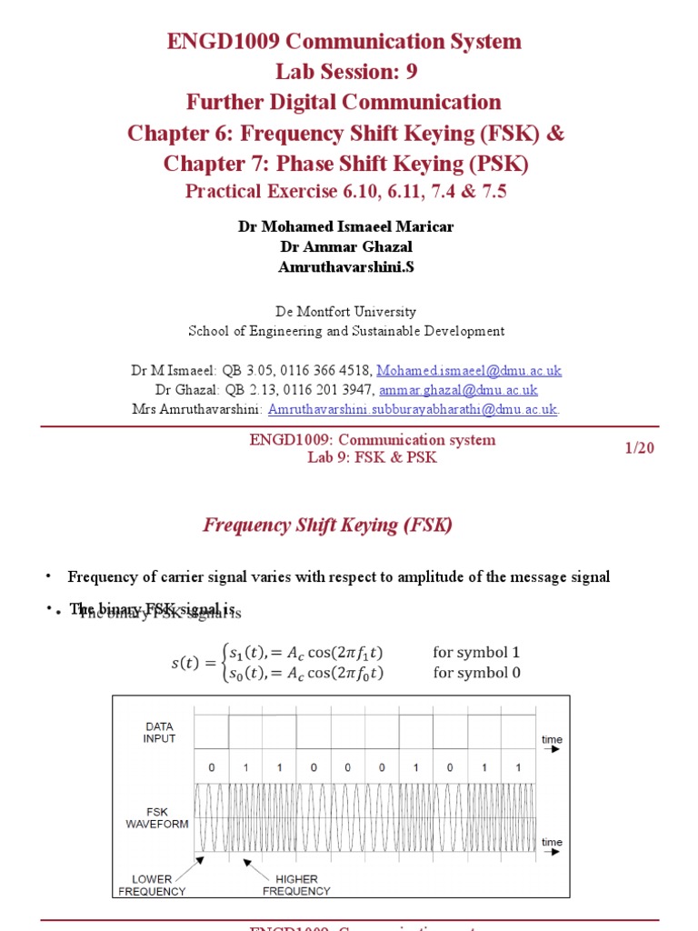 ENGD1009 Lab9 W25 2020 | PDF | Modulation | Detector (Radio)