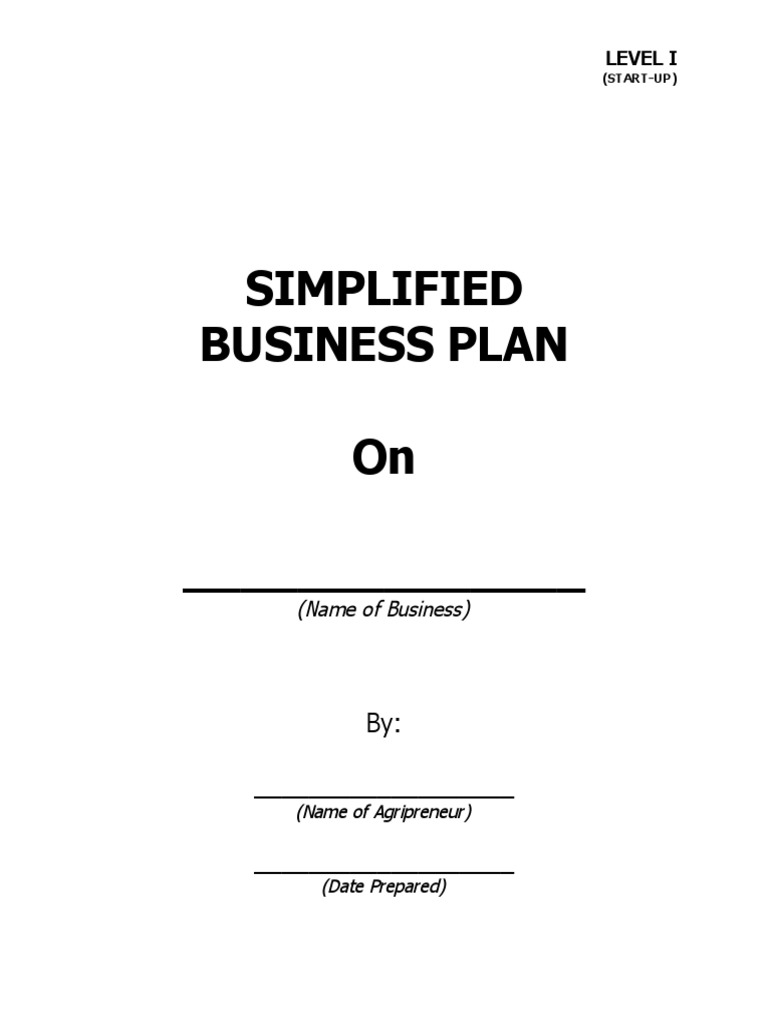 Simplified Agri-Business Plan Template | PDF | Income | Loans