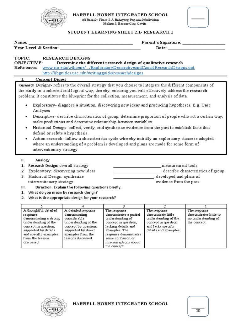 Worksheet For Research Writing | PDF | Research Design | Hypothesis