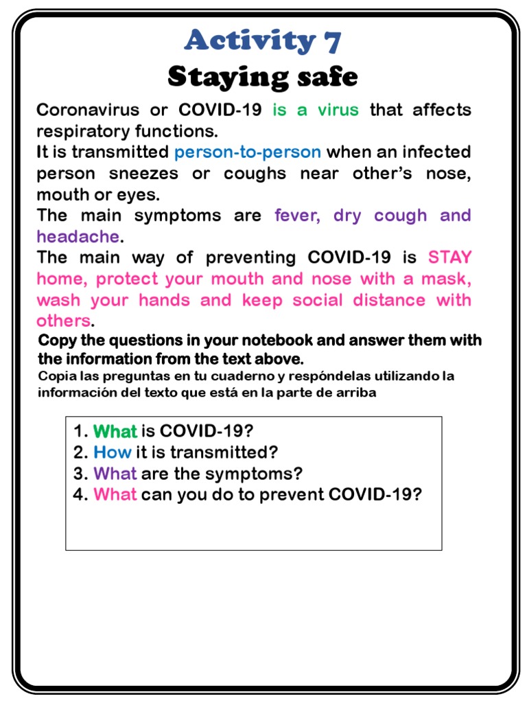 COVID-19 Safety Guidelines and Activities | PDF | Microbiology ...