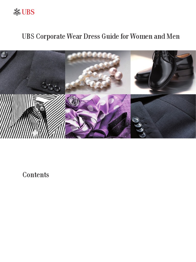 A UBS Corporate Wear Dress Guide For Women and Men | Download Free PDF ...