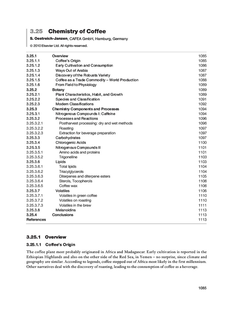 Chemistry of Coffee | PDF | Coffee | Seed